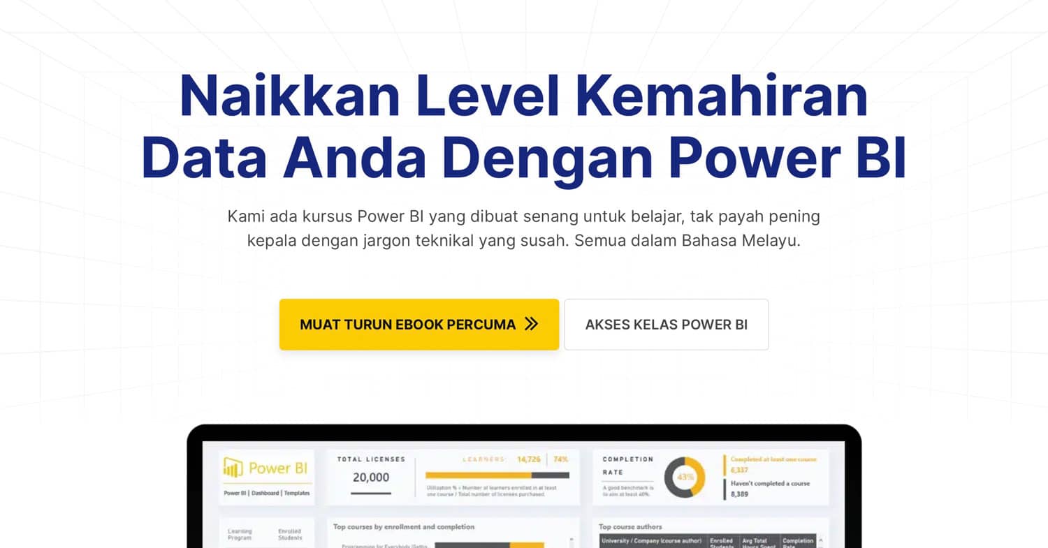 Jadi Pro Power BI Dalam 24 Jam | Belajar Power BI